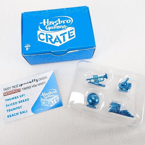 Hasbro | Toys | Hasbro Gaming Crate Monopoly Tokens Thumbs Up Sliced ...